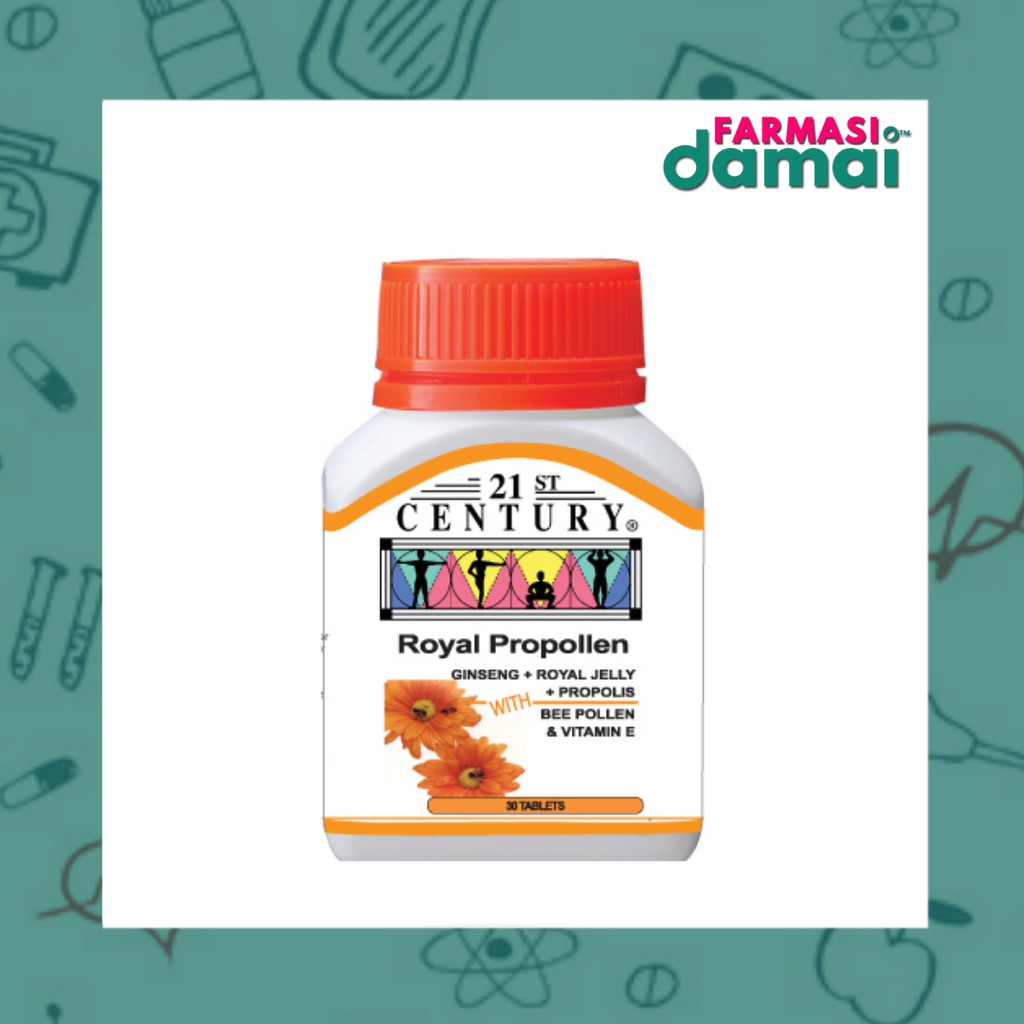 21ST CENTURY ROYAL PROPOLLEN CAPSULES (30 TABLETS) | Shopee Malaysia