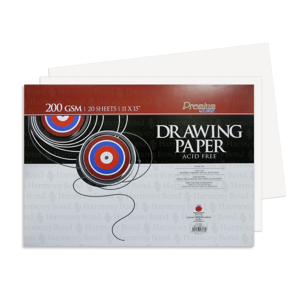 Campap Drawing Paper - B4 / 200GSM / 20 Sheets (CA3768) | Shopee Malaysia