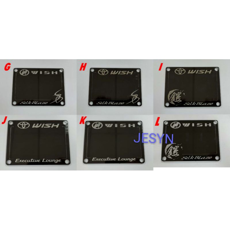 SANDLAST ACRYLIC ROAD TAX STICKER HOLDER - TOYOTA CHR MODELLISTA GS ...