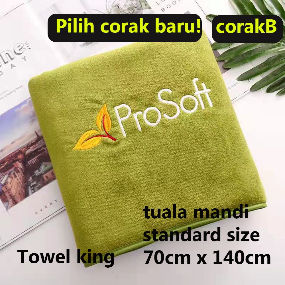 TUALA MANDI TEBAL 100% Serap Air Tuala Mandi Dewasa Besar Kain Tuala ...