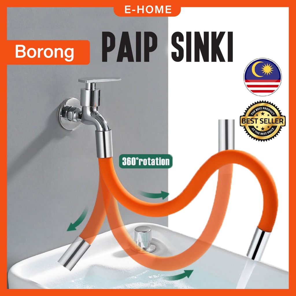 Paip Sinki Dapur Kitchen Sink Paip Air Faucet Paip Getah Faucet Kitchen ...