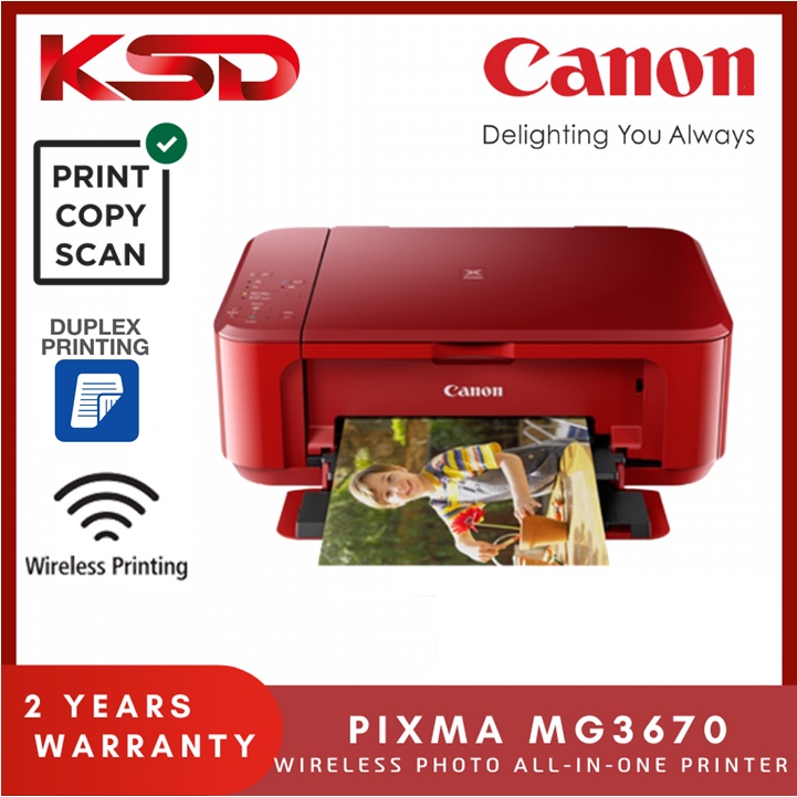 Canon MG3670 Wireless All In One Printer (A4/Auto Duplex Print/Scan/Copy/PG-740/CL-741) | Shopee ...