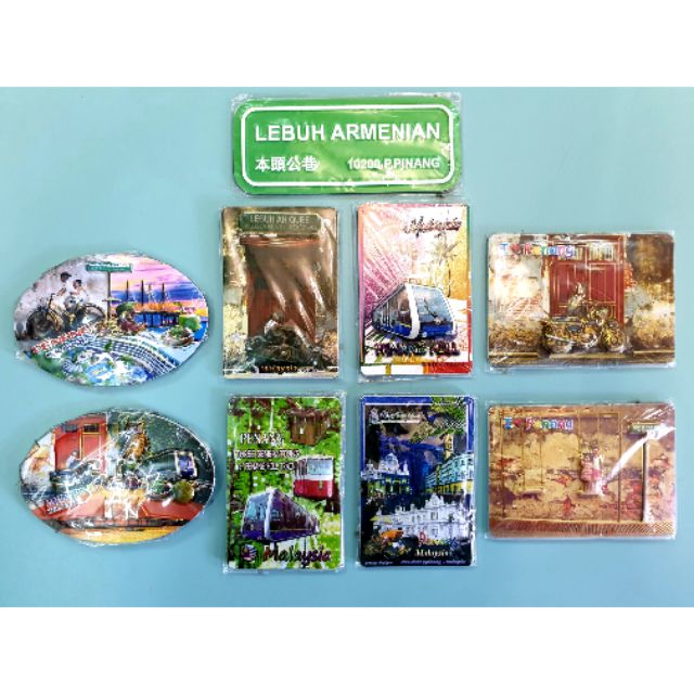 Penang Famous Attraction Street Art 3D Fridge Magnet 🧡Ready Stock🧡 ...