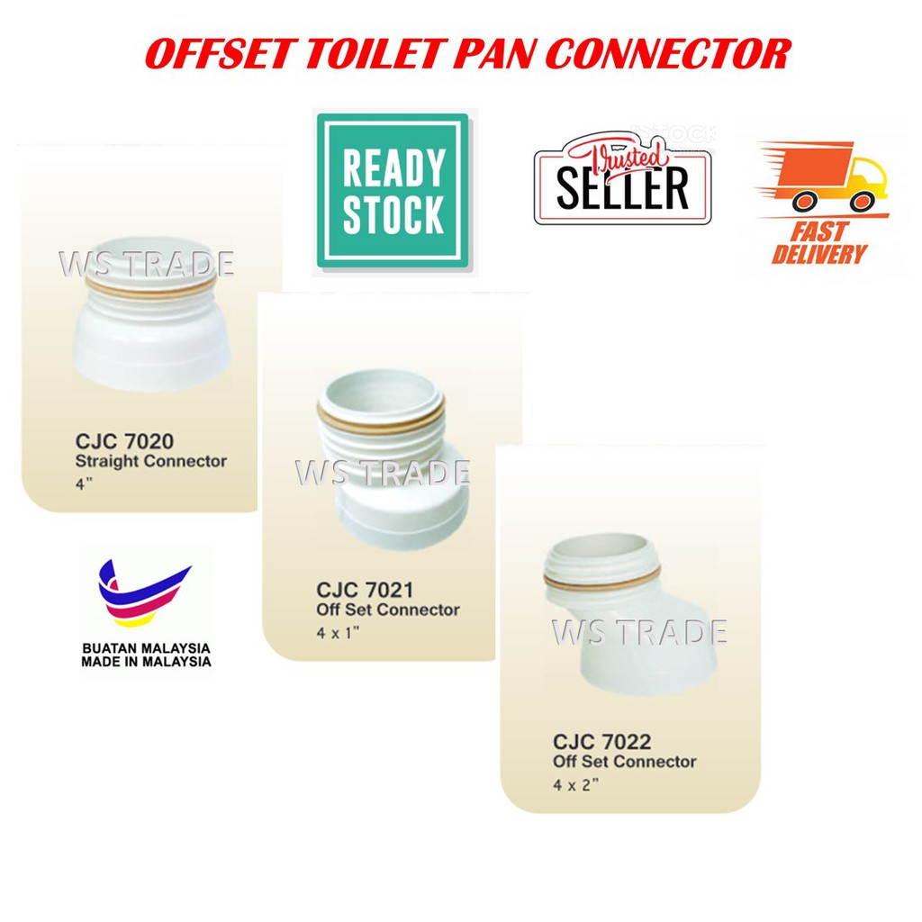 Toilet WC Offset Pan Connector | Shopee Malaysia
