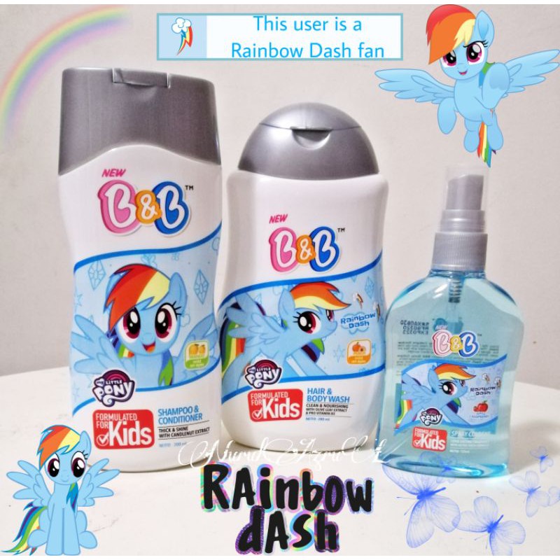 My little pony B&B kids body wash shampoo & spray cologne ( Ready stock ...