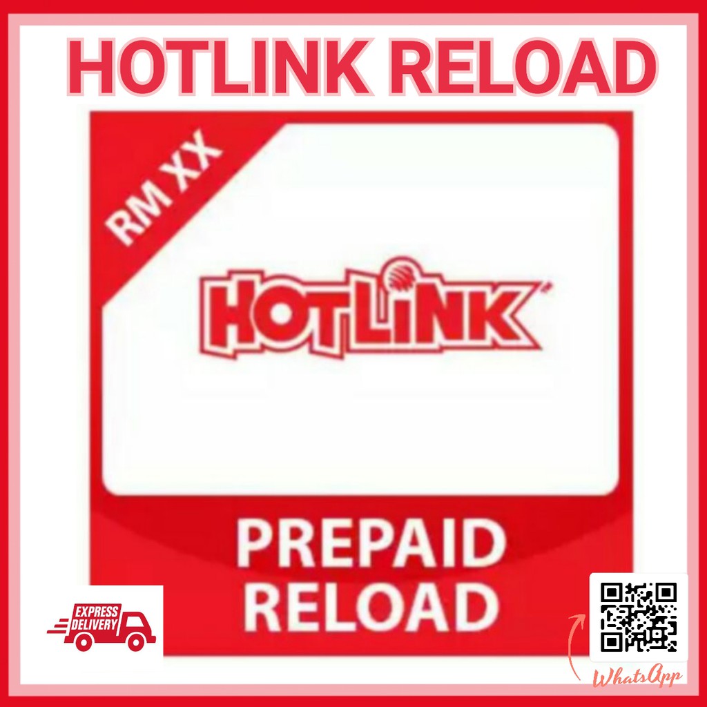 HOTLINK PREPAID RELOAD RM5, RM10, RM30 DIRECT TOP UP | Shopee Malaysia