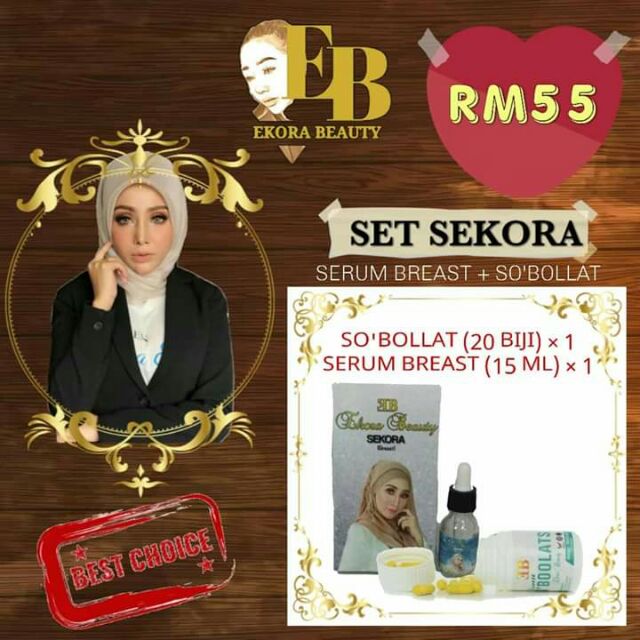 Set Sekora Breast Ekora Beauty | Shopee Malaysia