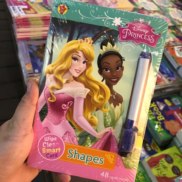 Disney Princess wipe clean smart card shapes | Shopee Malaysia
