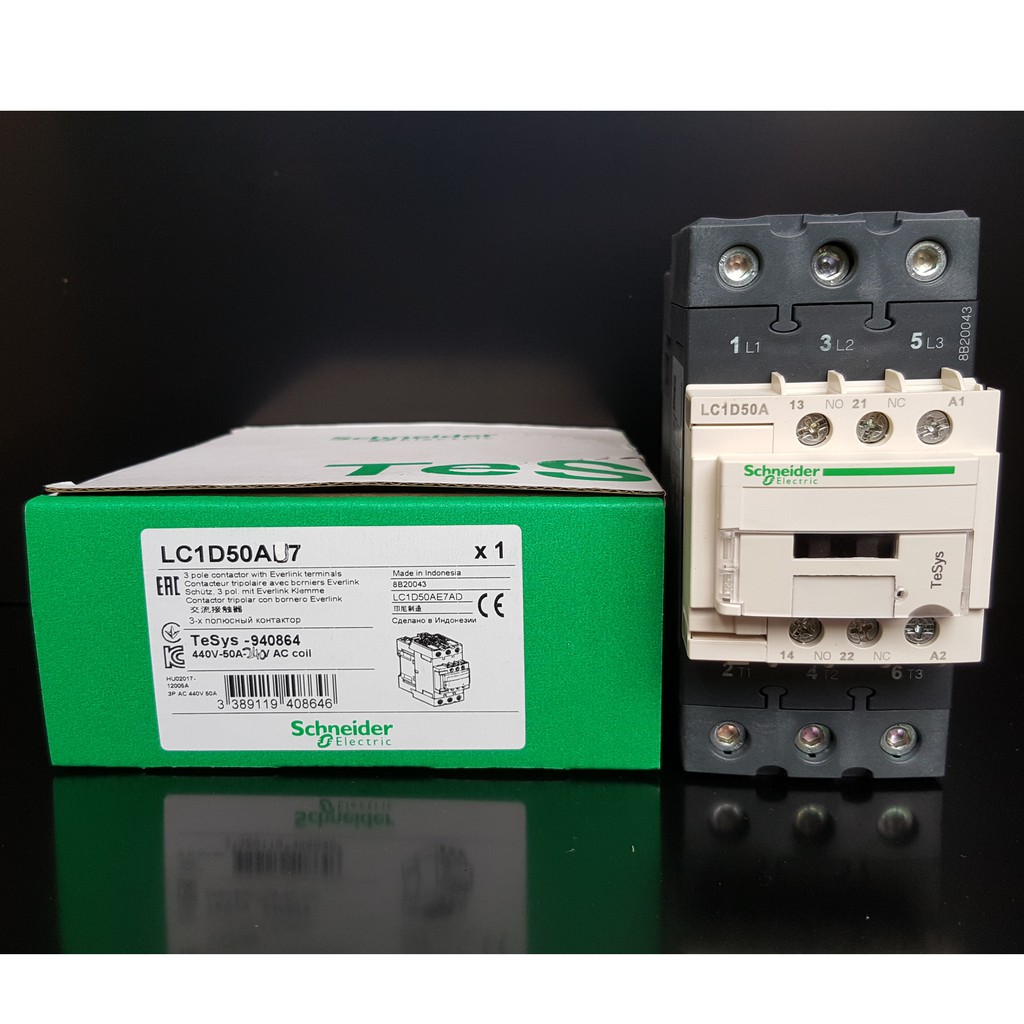 SCHNEIDER Contactor Tesys-D LC1D40A LC1D50A LC1D65A 40A 50A 65A AC3 ...