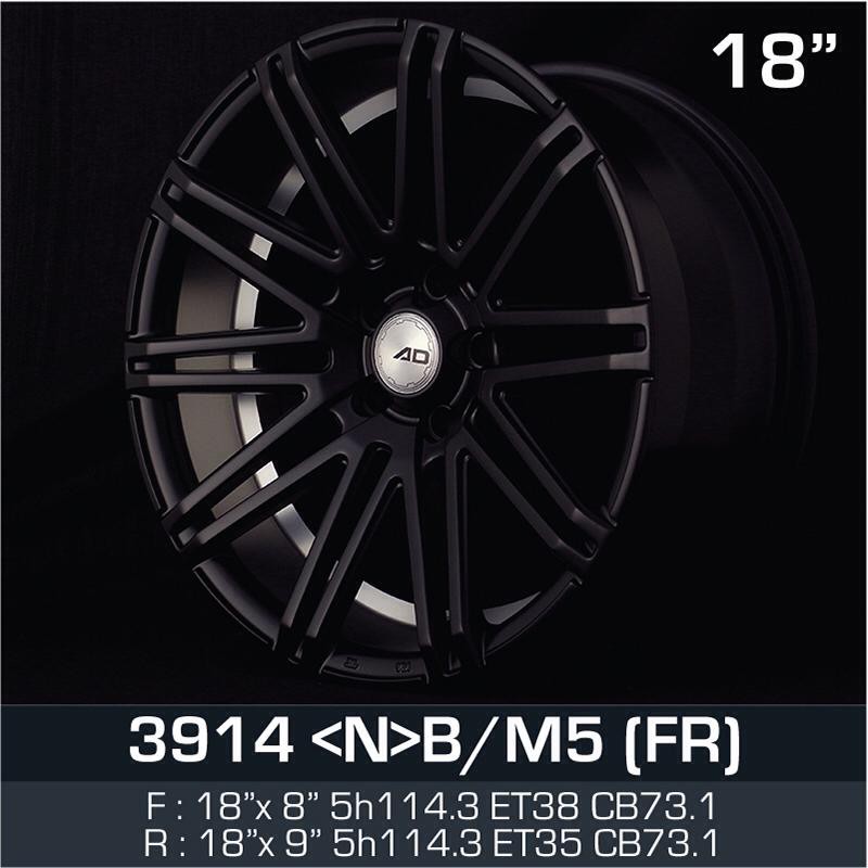 AD 18 inch 8JJ/9JJ 5X114.3 ET35/38 ORI CAR SPORT RIMS WHEELS 3914 ...