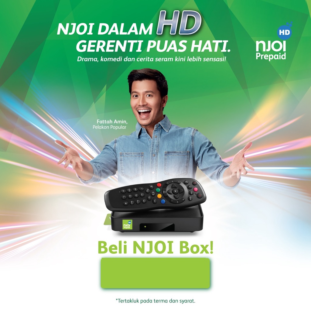 NJOI HD Box - Prepaid Satellite TV Decoder DIY set with prepaid RM20 ...