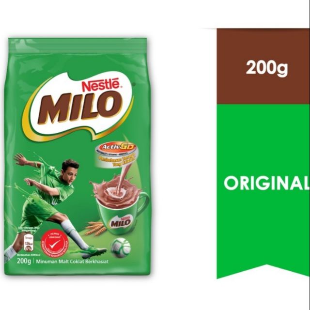 Nestle MILO Activ-Go Chocolate Malt Powder (200g) | Shopee Malaysia