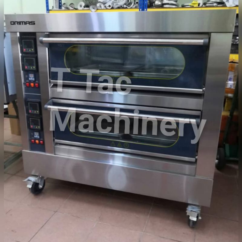 ORIMAS FULLY ELECTRIC OVEN 2 DECK 4 TRAYS GU-4M INDUSTRIAL STAINLESS ...