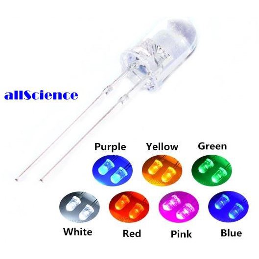 LED 5MM White with Colour ( Pack of 10 PCS ) | Shopee Malaysia