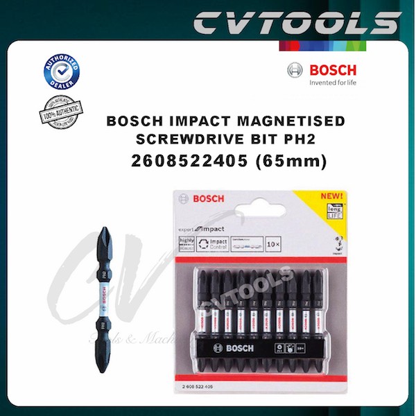 (READY STOCK) BOSCH IMPACT MAGNETISED SCREWDRIVE BIT PH2 2608522405 ...