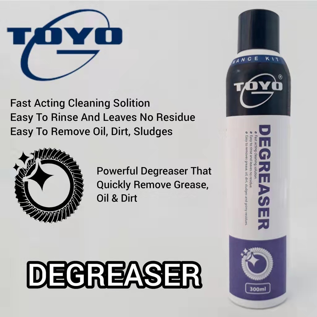 TOYO DEGREASER SPRAY AEROSOL SERIES [300ML] MULTI PURPOSE DEGREASER ...