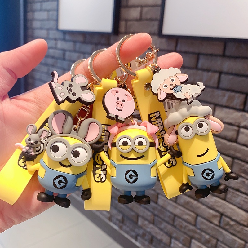 Cartoon Cartoon Little Yellow People Zodiac Doll Keychain Female Cute ...