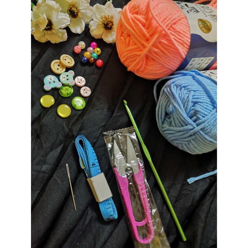(Crochet) Set Trial Complete untuk yang baru nak belajar MENGAIT!! 💖 ...
