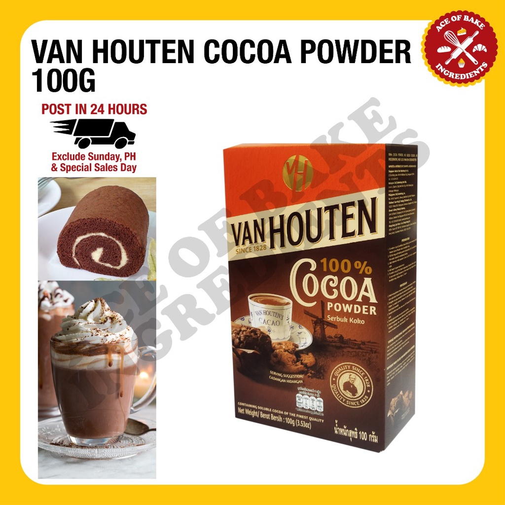 Van Houten™ Cocoa Powder 100g / 350g | Shopee Malaysia