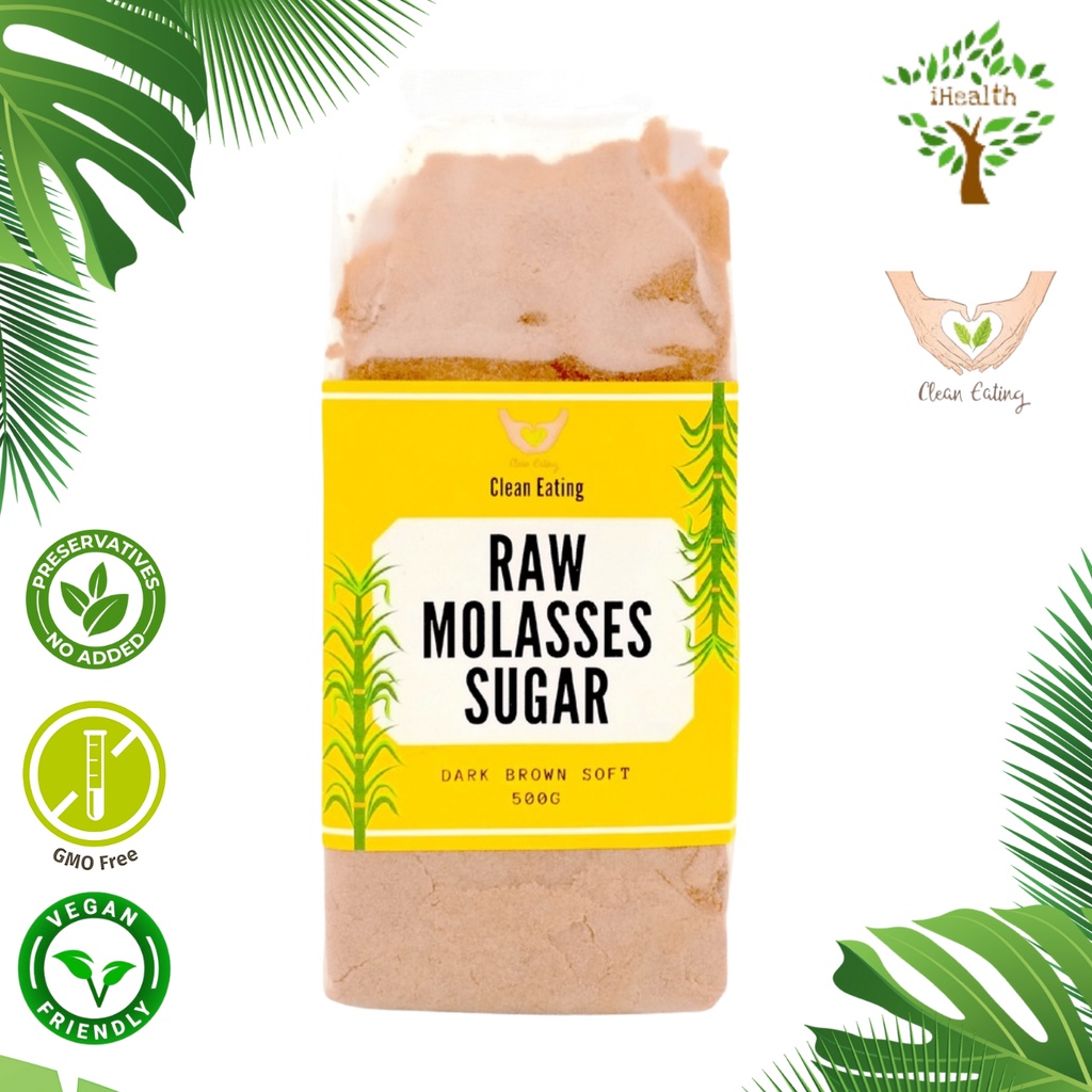Clean Eating Raw Molasses Sugar (Fine Grain) / Gula Molase Mentah ...