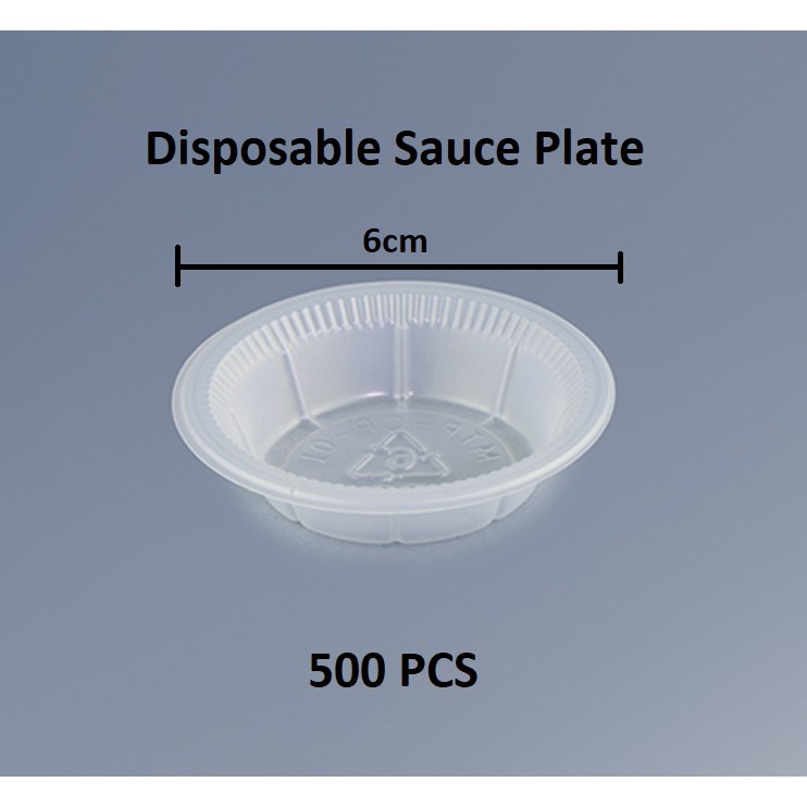 (500pcs/Pkt) Plastic Chili Plate / Plastic Sauce Plate / Disposable ...