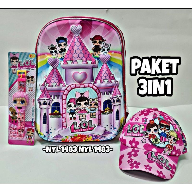 Lol PONY BTS Character Backpack Children's Bag Picture 3-zipper Free ...