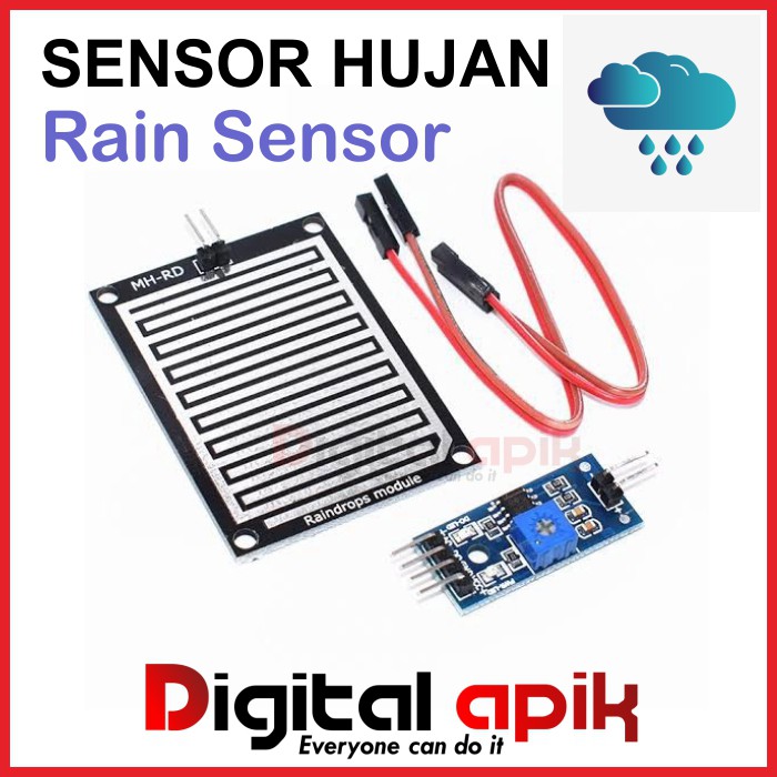 Rain Sensor Rainwater Detection Raindrops Humidity Module Arduino ...