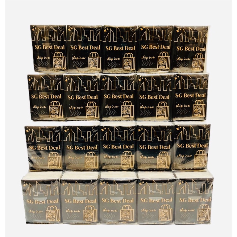 30 Packs - 4 Ply Pocket Tissue / Thick Mini Tissue Paper / Small Tissue ...