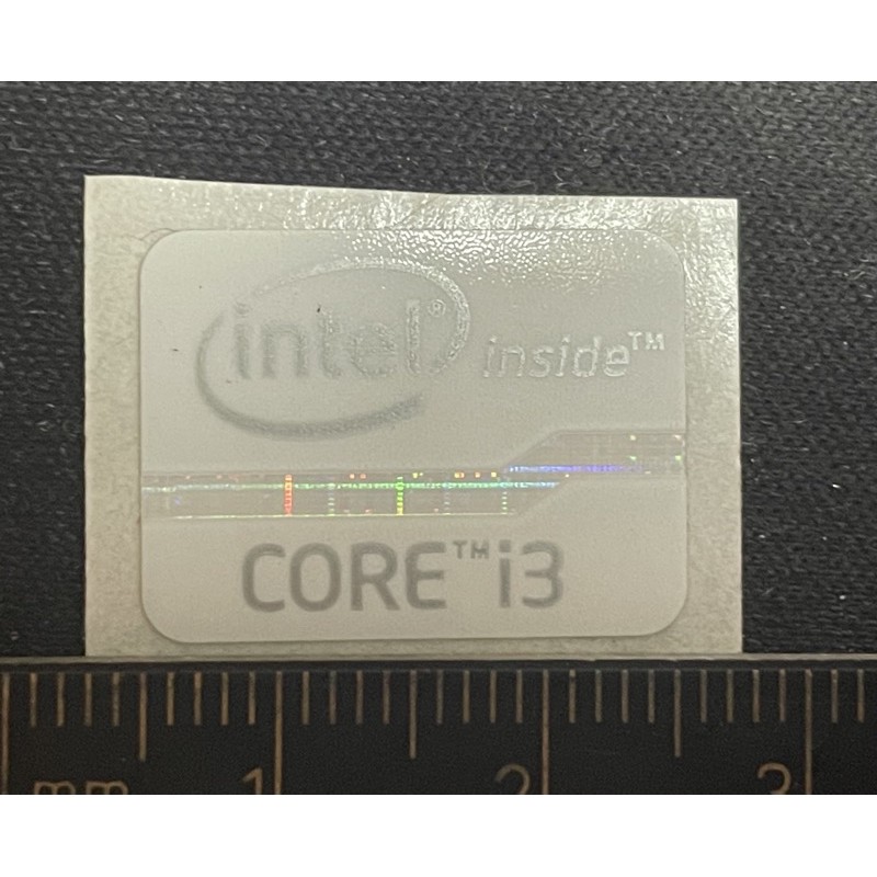 Original white intel Core i3 gen2/3 logo Sticker | Shopee Malaysia