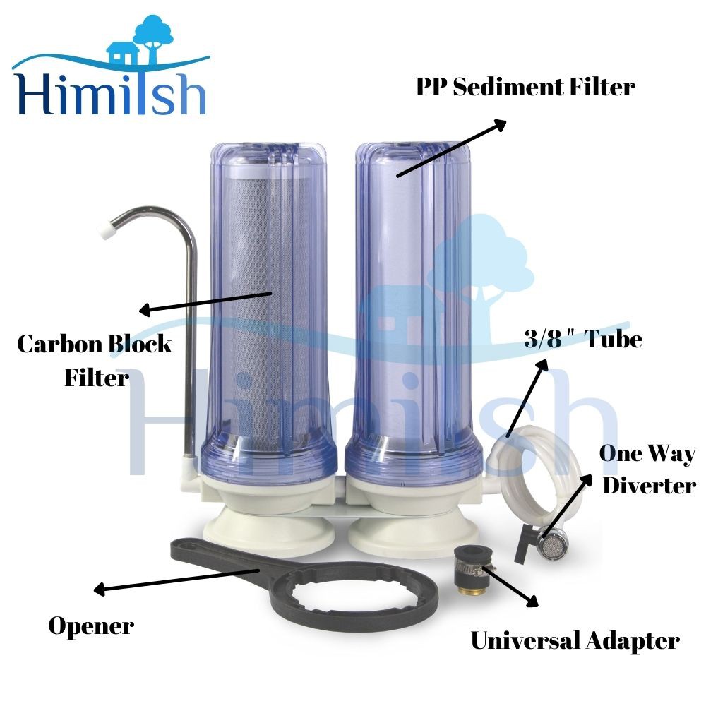 10" 2 Stage Domestic Fitler Double Water Filtration System - Double ...