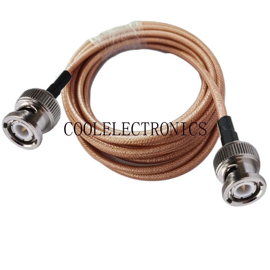 1pc BNC Male to BNC Male RG400 Double Shielded Copper Braid RF Coaxial ...