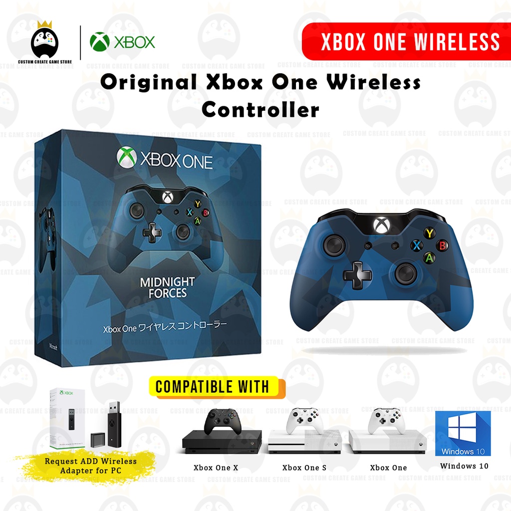 Microsoft Xbox One Wireless Controller, Midnight Forces Special Edition ...