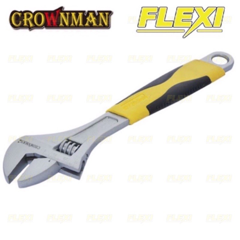 Crownman Professional Adjustable Wrench 10” 250mm Insulated Grip with ...