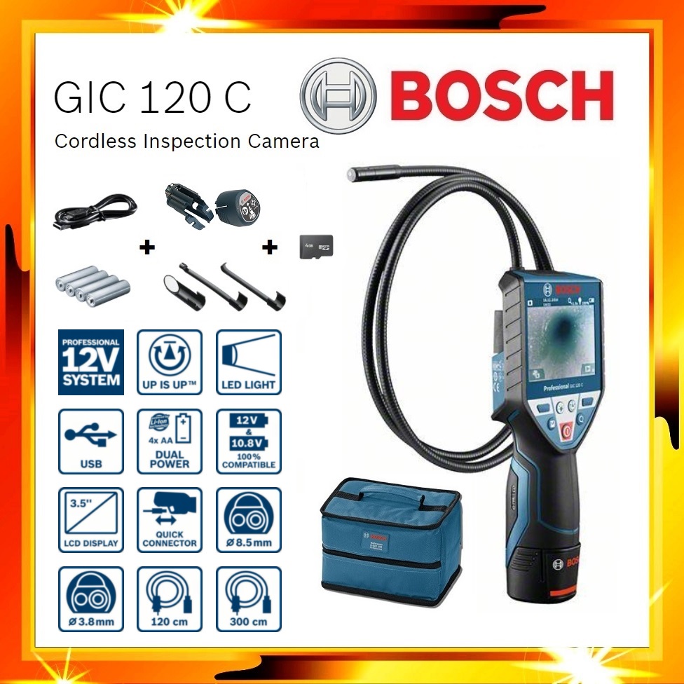 BOSCH GIC 120C Cordless Inspection Camera | Shopee Malaysia