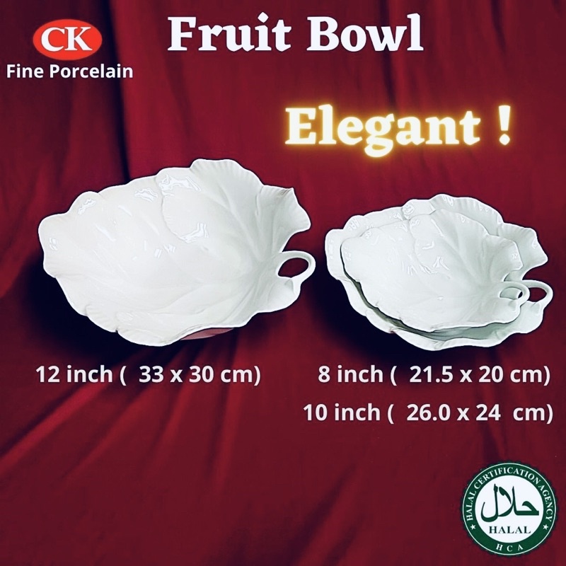 CK Porcelain, Elegant Fruit Bowl / 8" , 10 " & 12" Luxuary Ceramic Bowl ...