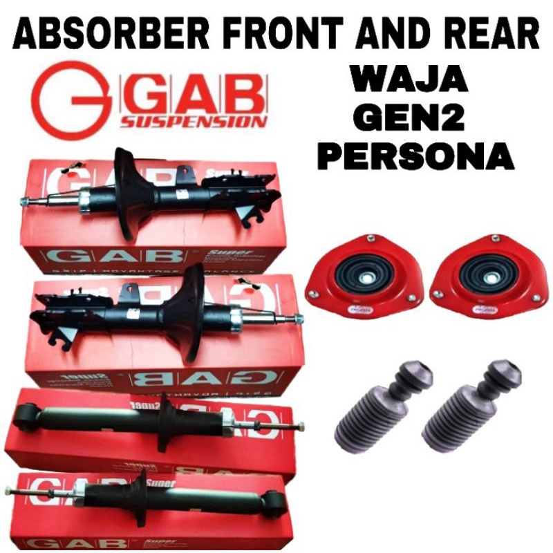 EL GAB PROTON WAJA GEN2 PEROSNA SHOCK ABSORBER FRONT / REAR WITH ...