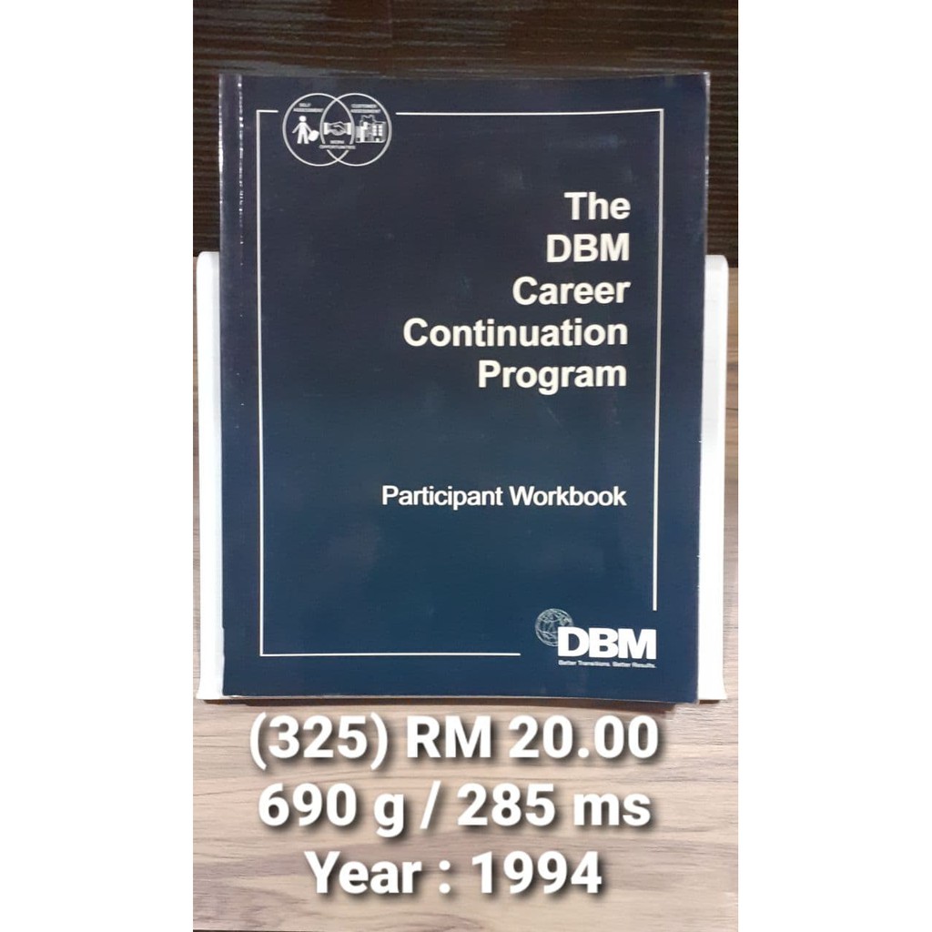 (325) The DBM Career Continuation Program Participant Workbook by ...
