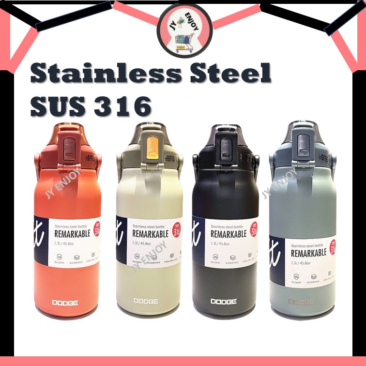 Stainless Steel 316 Thermos Flask Vacuum Flack With Straw, Air Botol ...