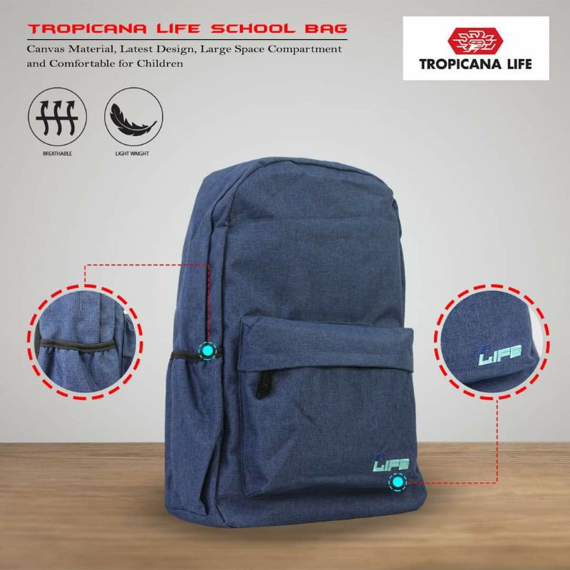 SCHOOL BAG TROPICANA LIFE ORIGINAL | Shopee Malaysia