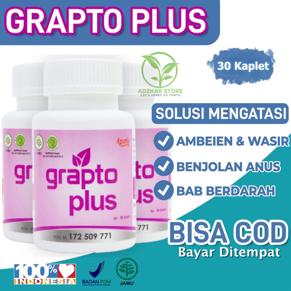 Grapto PLUS Original / Original Hemorrhoids Medicine / Sembelit ...