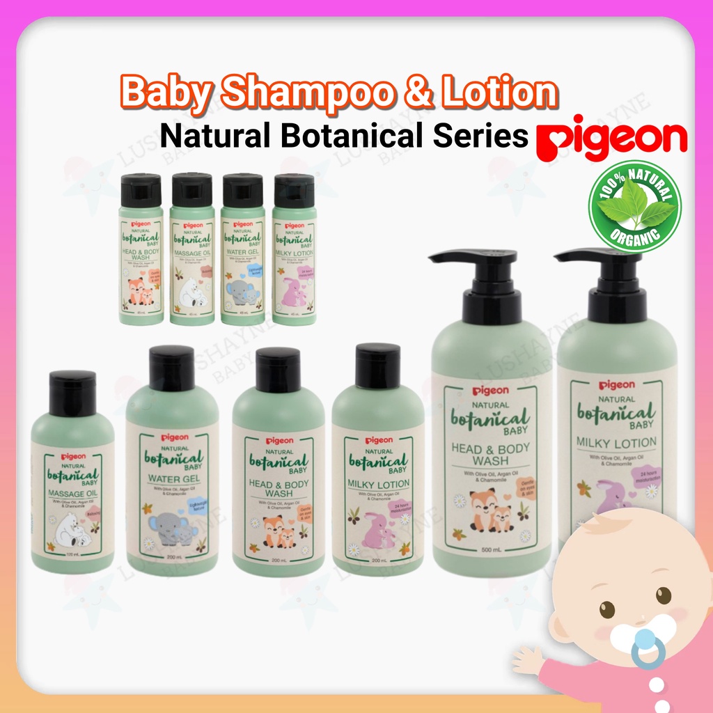 PIGEON Original Natural Botanical Series Shampoo & Lotion Head & Body ...