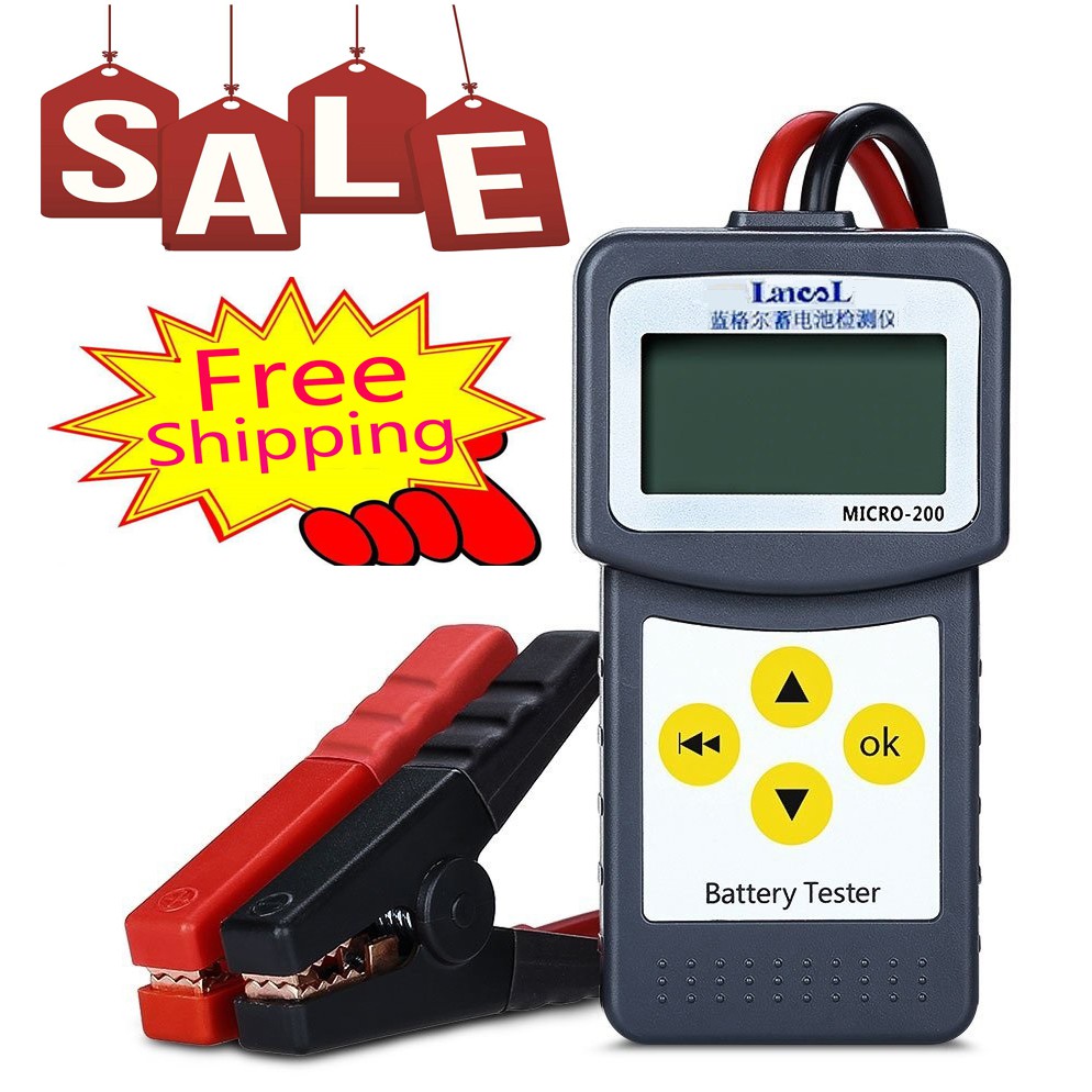 Original Lancol Micro-200 CCA JIS 12V Car Battery Tester Digital ...