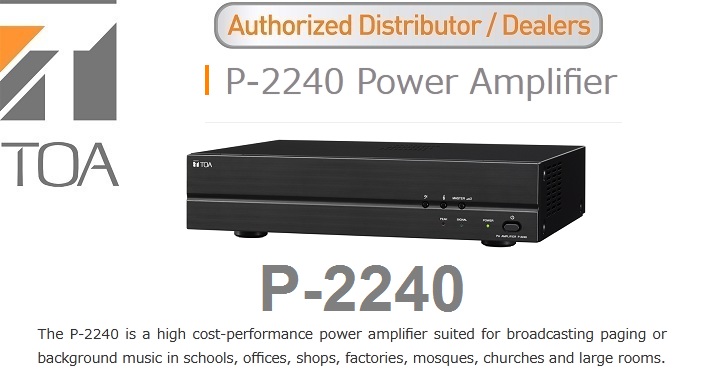 [TOA] P-2240 POWER AMPLIFIER | Shopee Malaysia