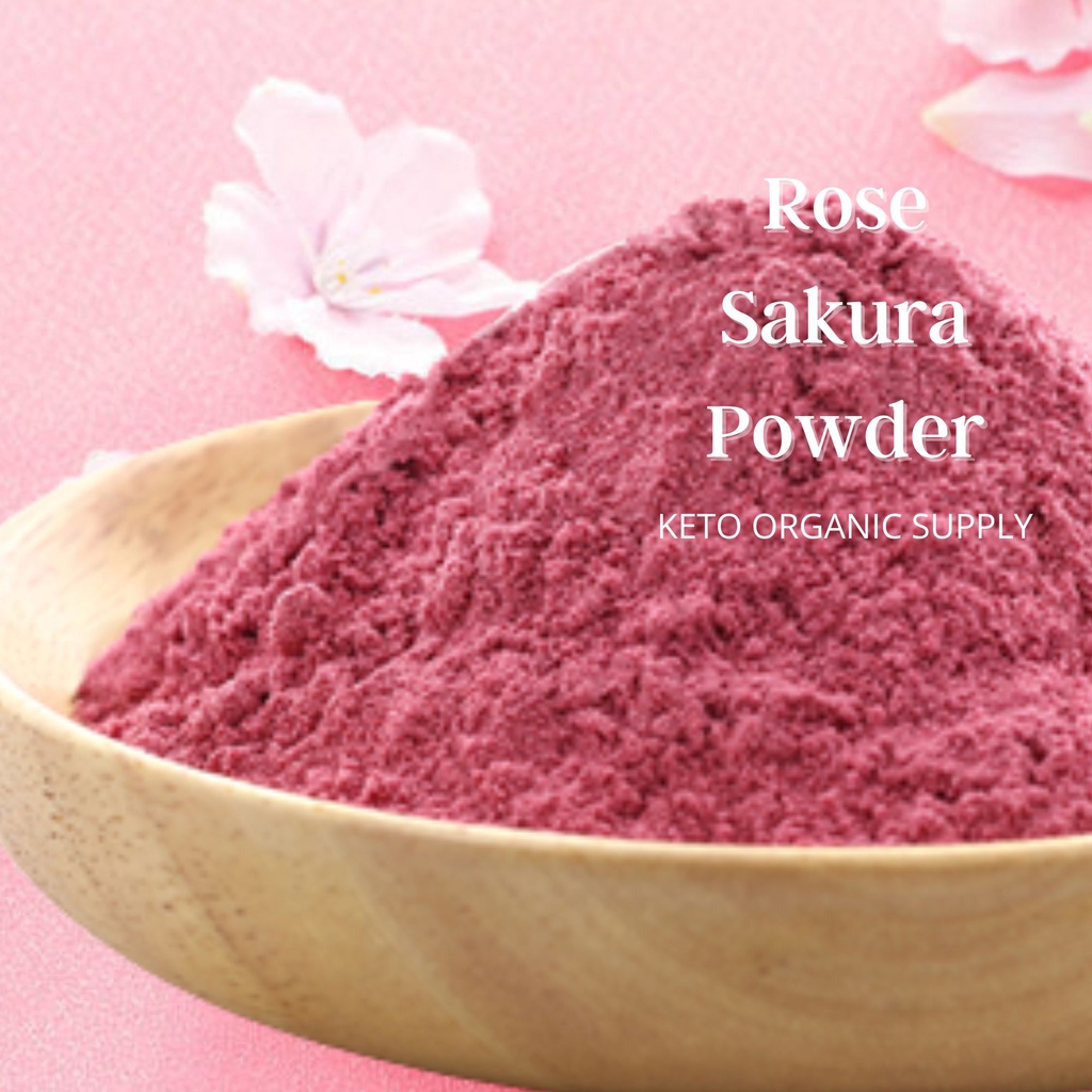 Sakura Rose Powder 樱花玫瑰粉 Pure Natural Flower Powder 天然蔬果粉 Serbuk Bunga ...