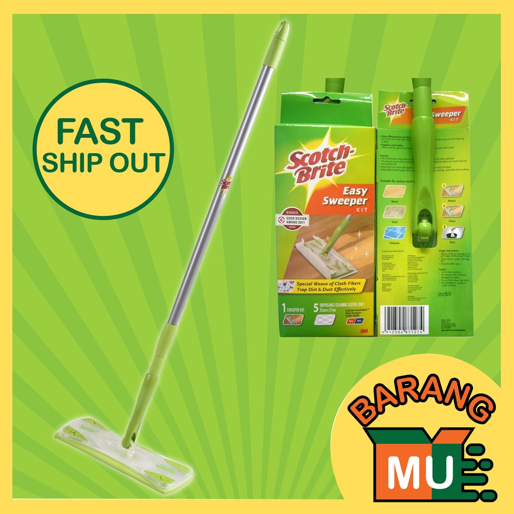 3M Scotch Brite Easy Sweeper Flat Mop 3M™ Scotch-Brite™ Easy Sweeper ...