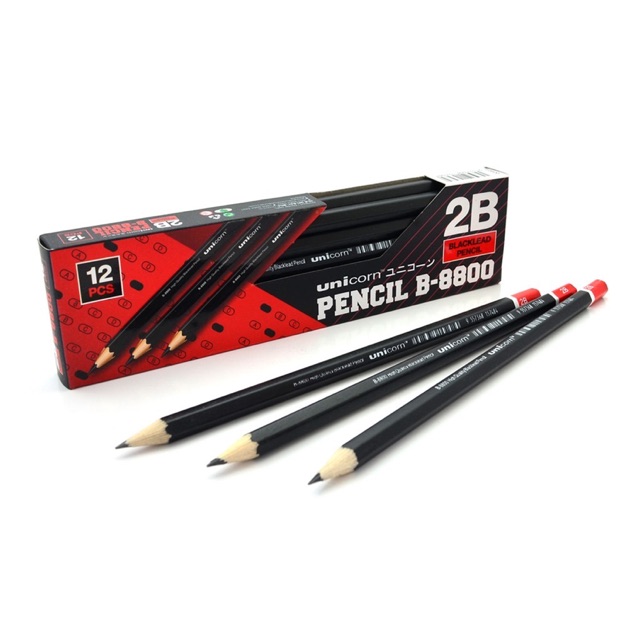 Unicorn 2B Pencil B-8800 (1 box 12’s) | Shopee Malaysia