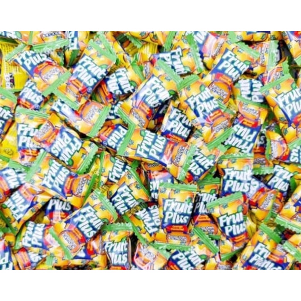 FRUIT PLUS CHEWY CANDY (25pcs) STRAWBERRY/APPLE/BLACKCURRENT/ORANGE ...