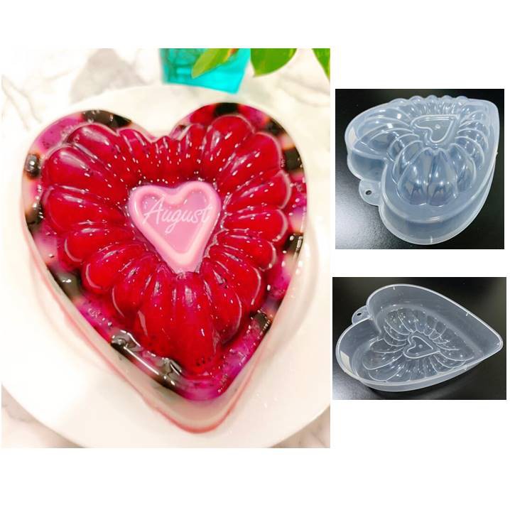 Heart Shape Jelly Kek Mould / Acuan Kek Jelly/ Pudding Mould/ Agar-agar ...