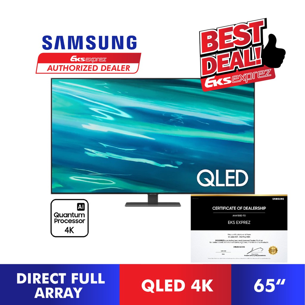 Samsung Q80A QLED 4K Smart TV 2021 (65") QA65Q80AAKXXM | Shopee Malaysia