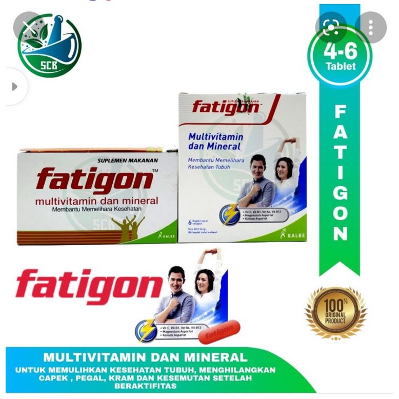 Fatigon Strip Isi 6 Tablet - Putih / Merah Spirit | Shopee Malaysia